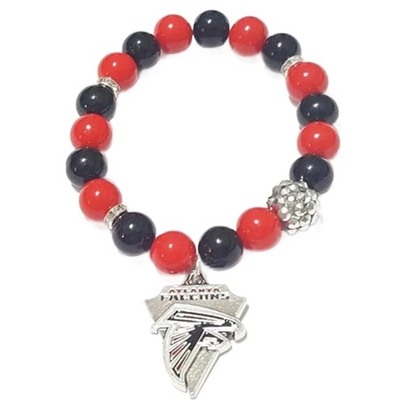 Jewelry | Atlanta Falcons Handmade Beaded Bracelet | Poshmark